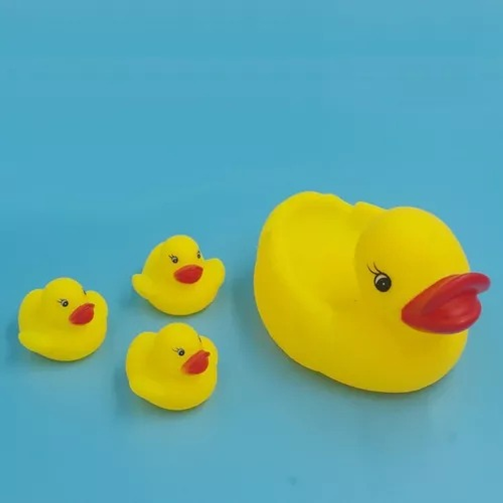 Pack 4 Patos de Hule Juguete de Baño