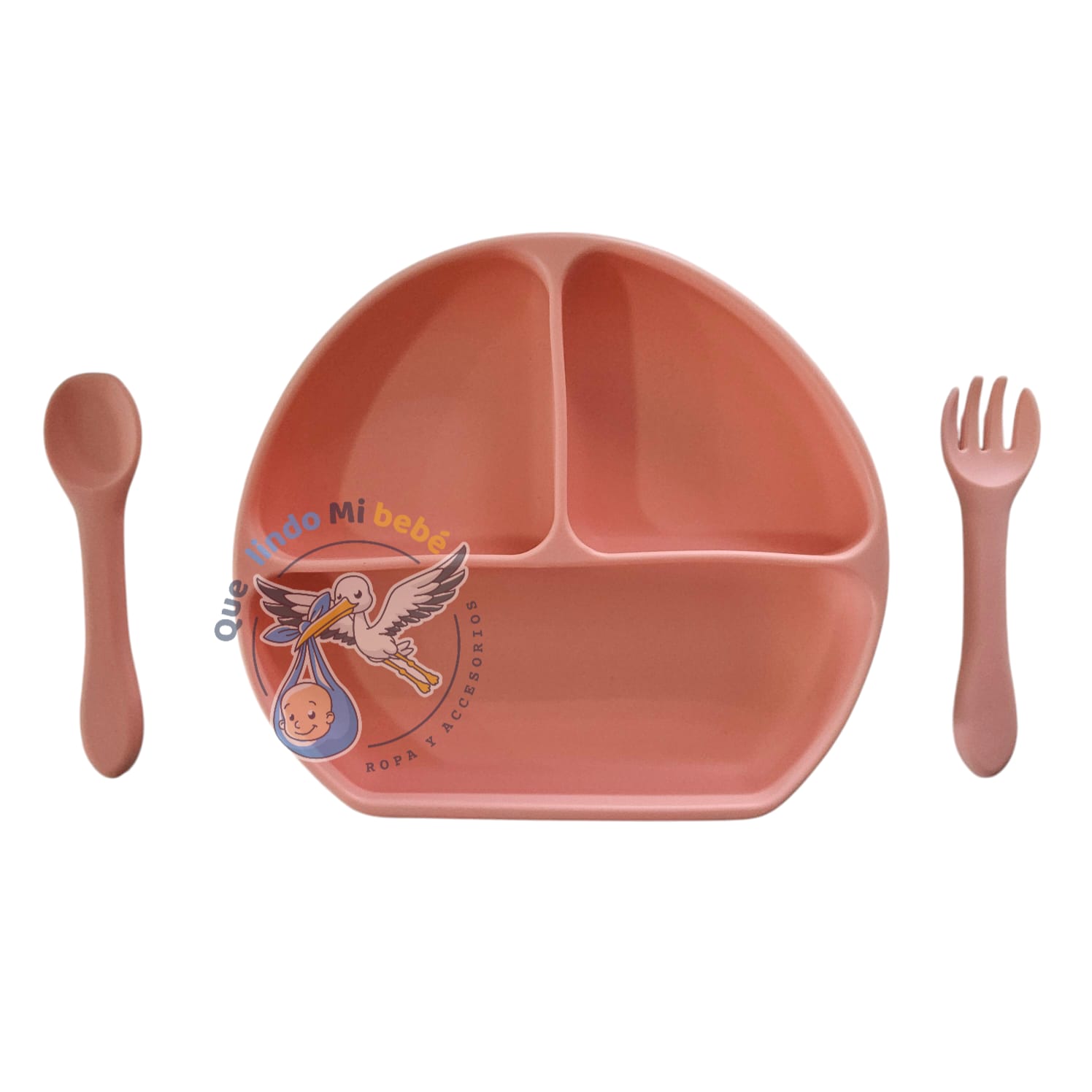 Set Alimentación Silicona Verde 3 Piezas Damasco