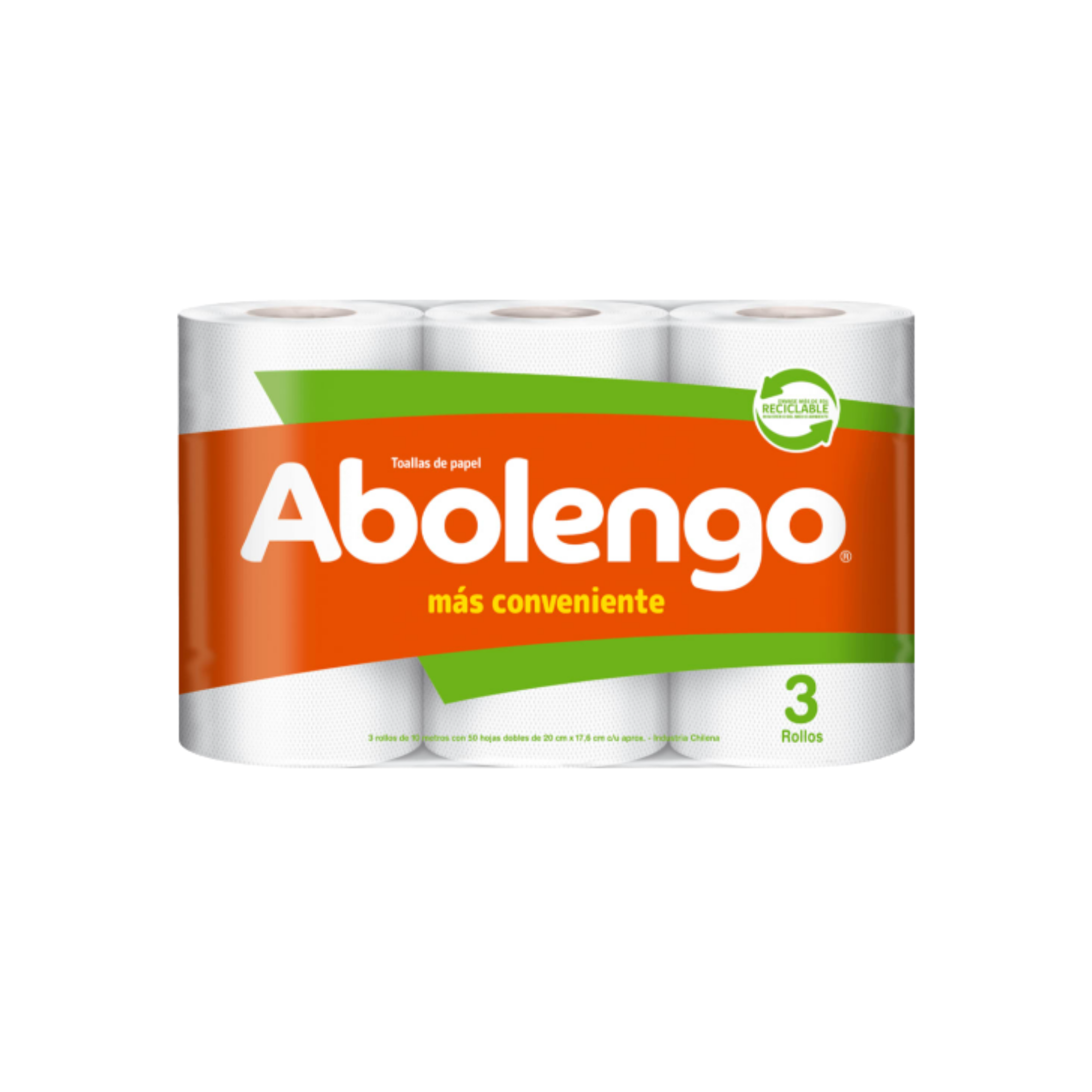 Toalla Abolengo 3 rollos – Resistencia y absorción