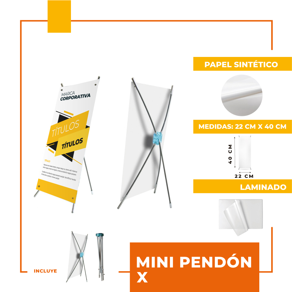 Mini pendón X