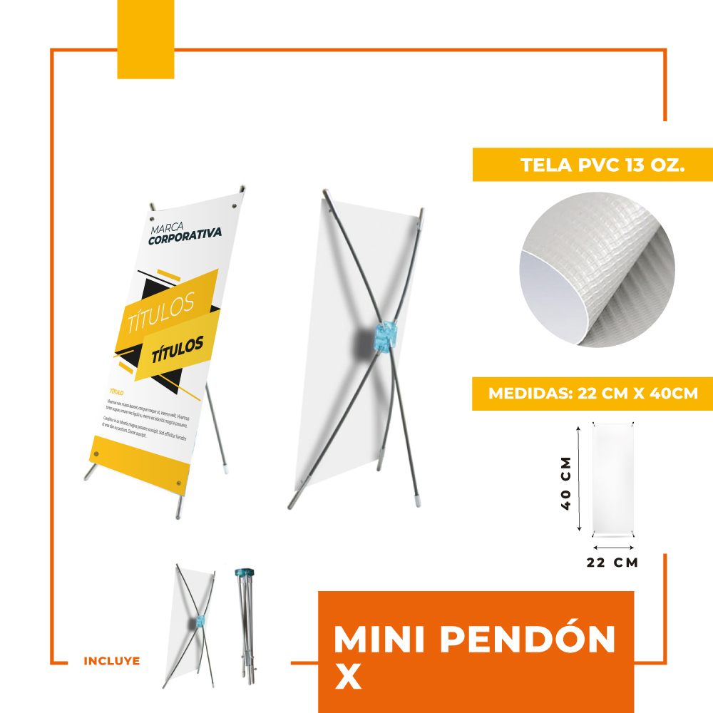 Mini pendón X