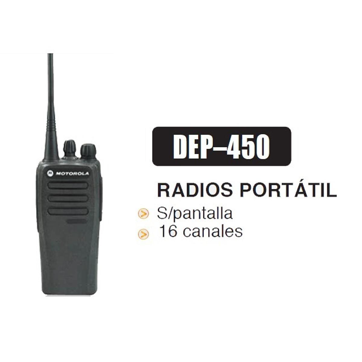 Motorola - radio portátil - DEP450 - Motorola DESDE: