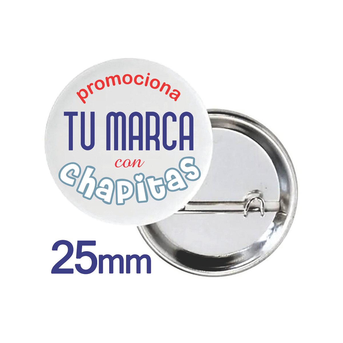 Chapitas Alfiler 25mm