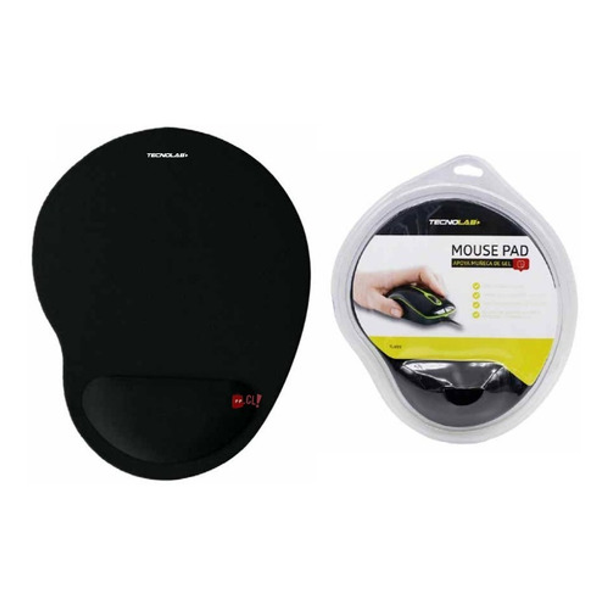 Mouse Pad Con Apoya Muñeca De Gel Negro - Ps