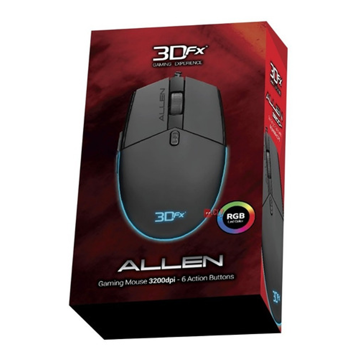 Mouse Gamer 3200dpi Iluminación Rgb Allen Mouse - Ps