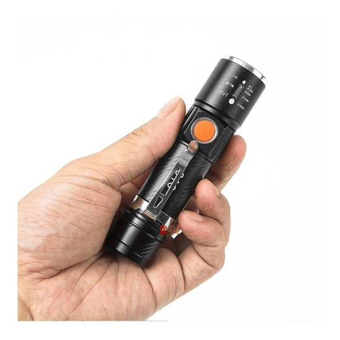 Linterna Led Cree 3000 Lúmenes De Bolsillo Recargable - Ps