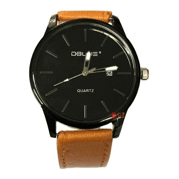 Reloj Pulsera Clásico Quartz Análogo Color Negro - Ps