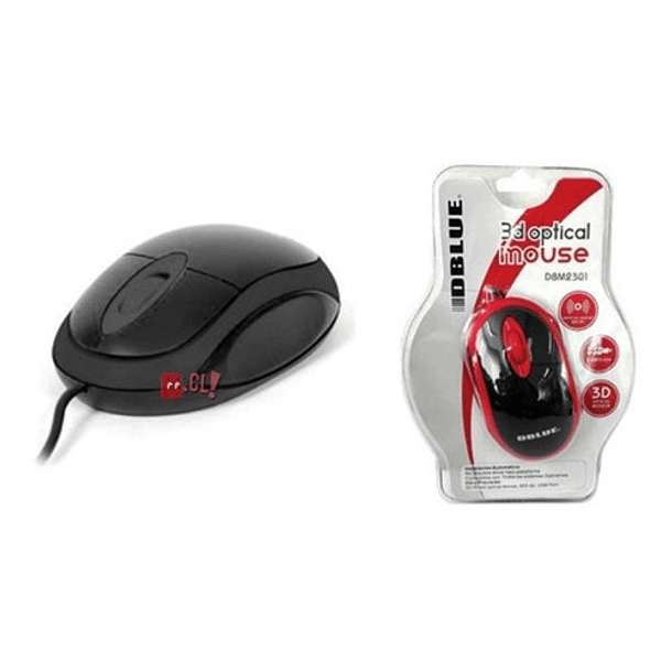Mouse Óptico Con Conexión Usb Color Negro - Ps