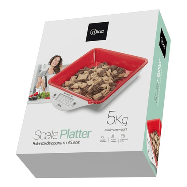 Balanza De Cocina Con Fuente Scale Platter - Ps