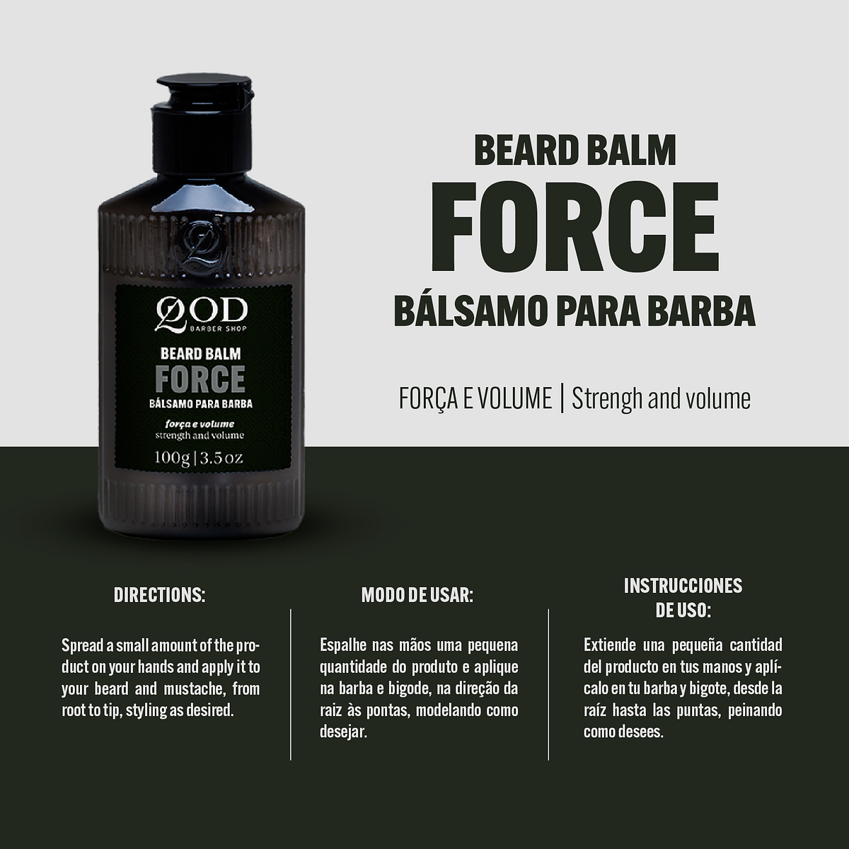 Beard Balm Force 100g - QOD Barber Shop