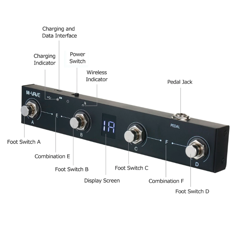 M-Vave Chocolate - Controlador MIDI Bluetooth