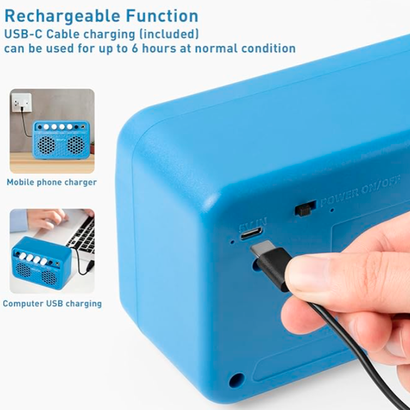 Caline Scuru S3 5W Portátil - Amplificador Guitarra Azul