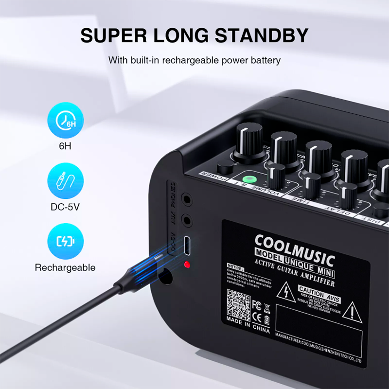 Coolmusic Unique Mini 10W BLUE - Amplificador Guitarra