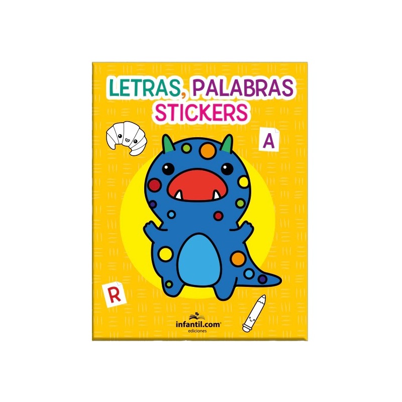 Letras Palabras Stickers Amarillo