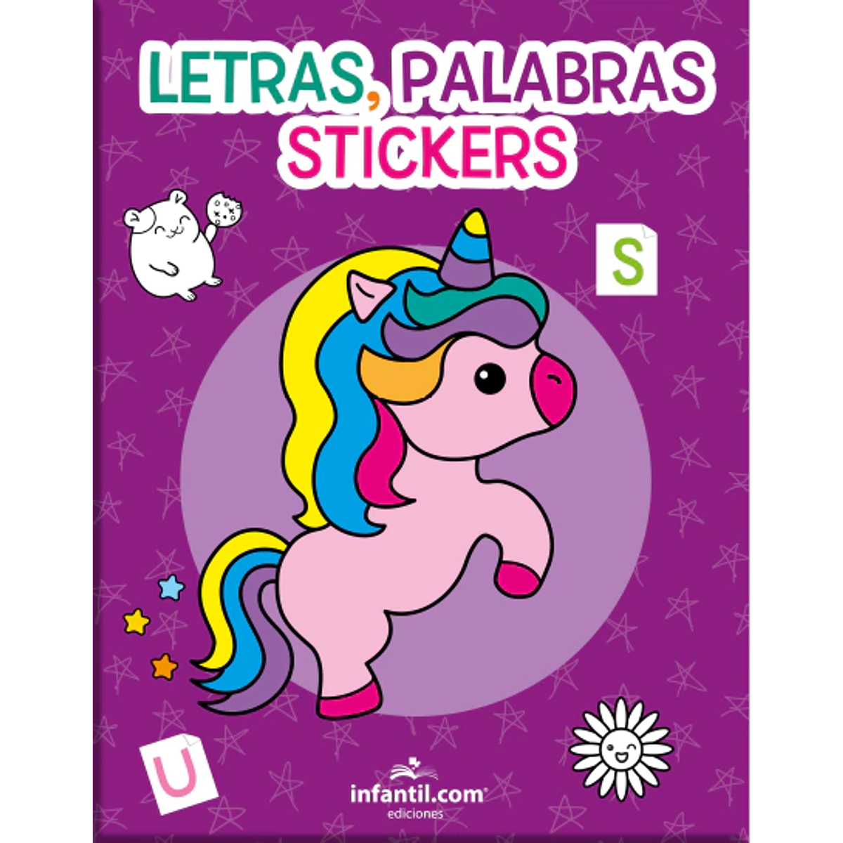 Letras Palabras Stickers Morado