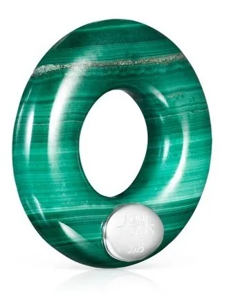 Anilla Tous Hold Gems De Malaquita Y Plata Original