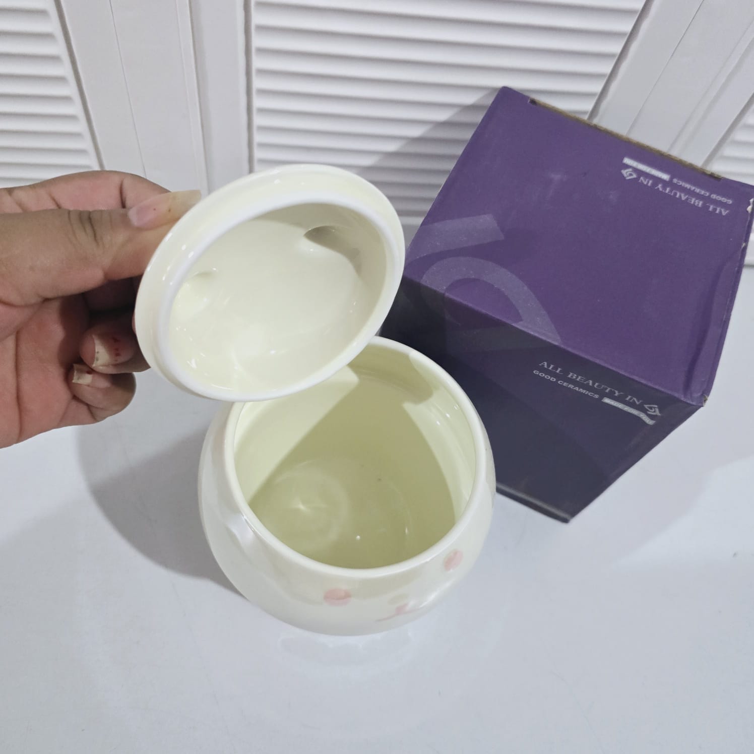 🐰AZUCARERA DE CERAMICA DISEÑO CONEJITO/CUTE DE 400ML MOD# T