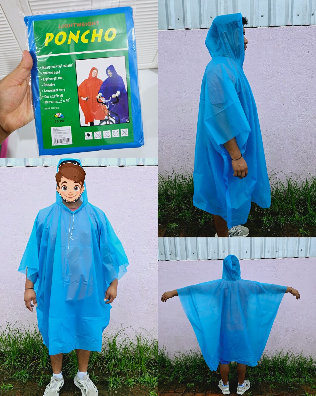 💙💚IMPERMEABLES PONCHO PARA ADULTOS MOD# HGQ-302🌧️🩷🧡