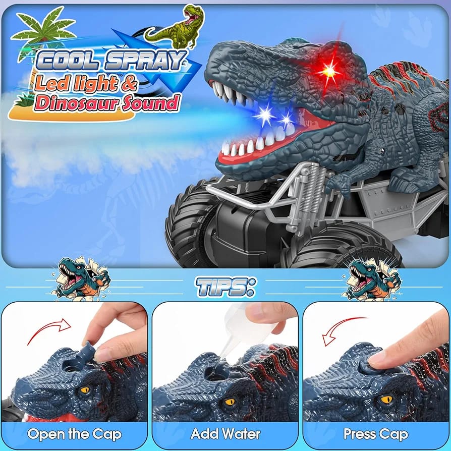 🦕CARRO DINOSAURIO CON CONTROL 🎮 REMOTO MOD# TT-94323A🦖