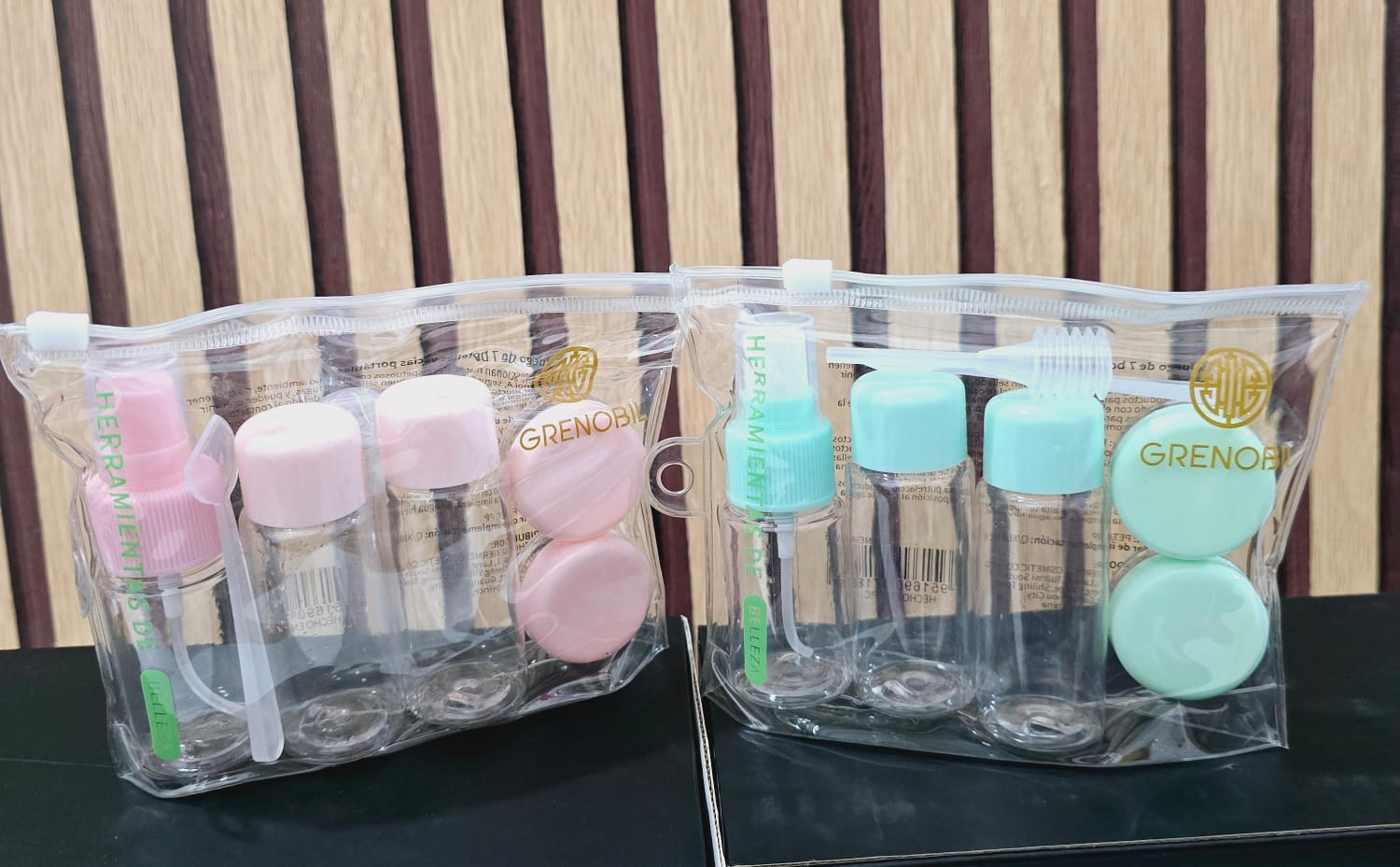 SET DE 5 FRASQUITOS PARA VIAJE MOD# N106