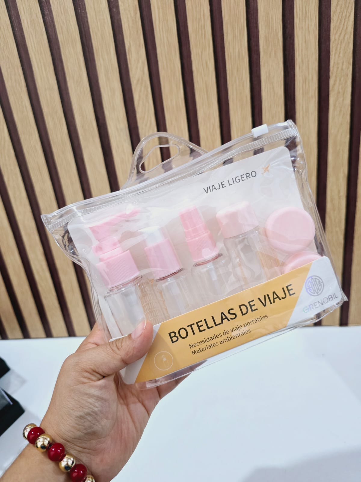 SET DE 5 FRASQUITOS PARA VIAJE MOD# N112