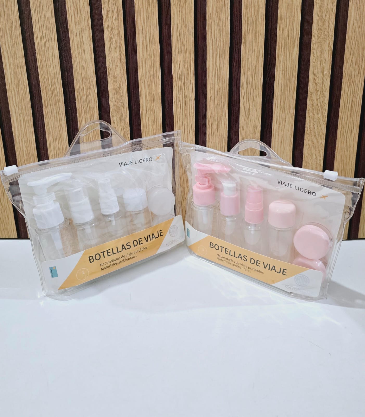 SET DE 5 FRASQUITOS PARA VIAJE MOD# N112