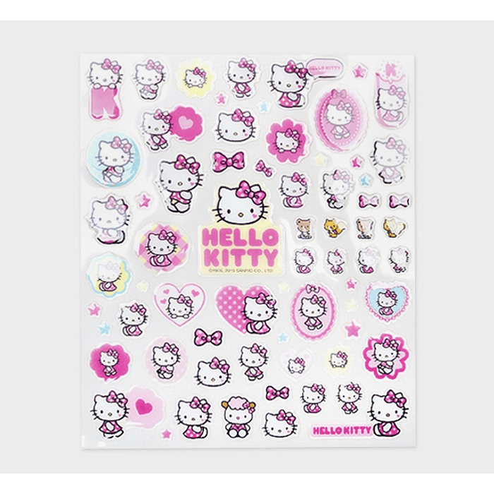 Set Sticker Hello Kitty 3D modelo 1