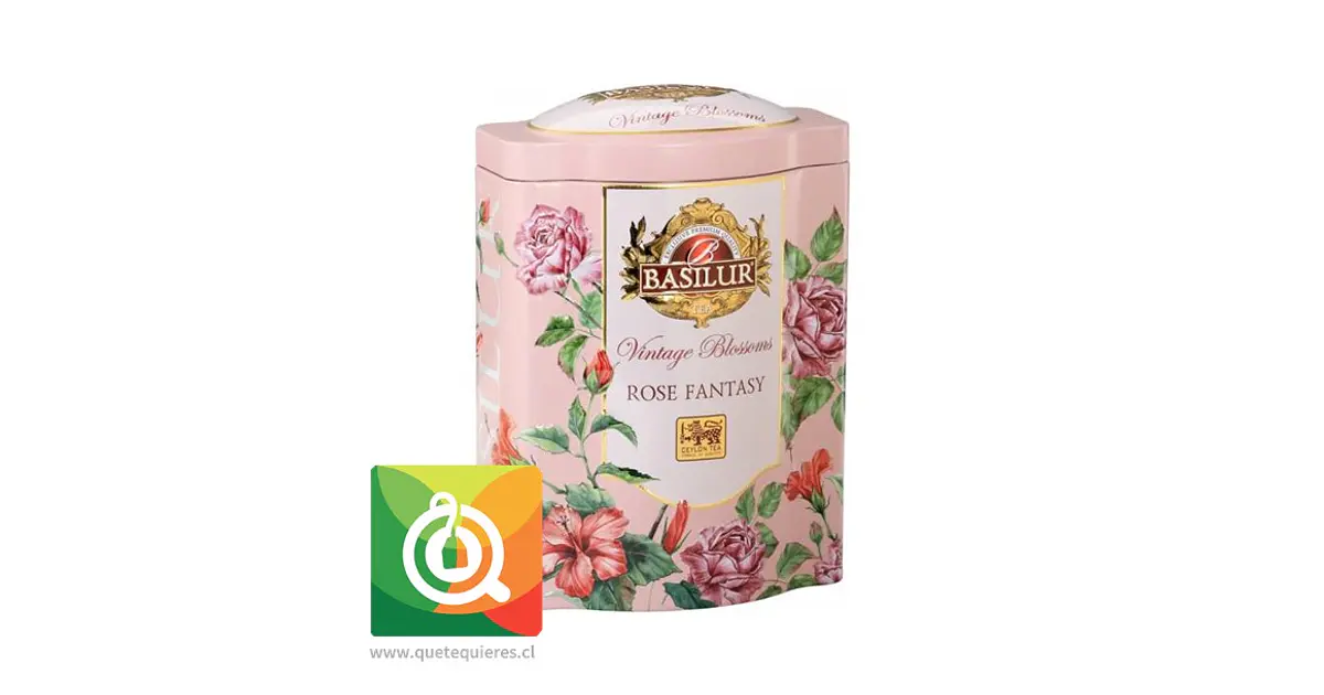 Basilur Té Verde Rose Fantasy Lata 20 pirámides