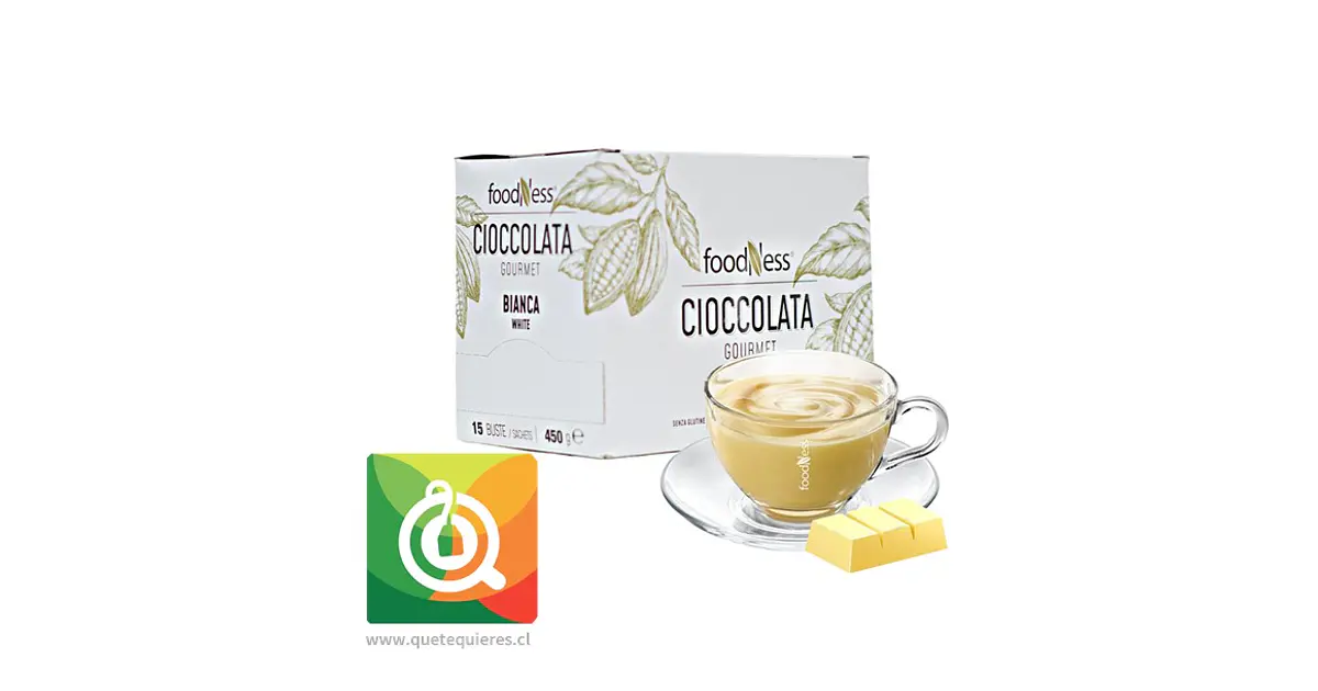 Foodness Chocolate Caliente Blanco 15 sachets