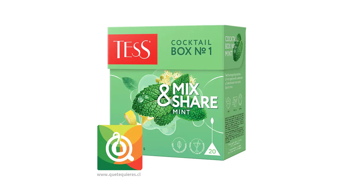 Tess Infusión Mint Mix and Share 20 bolsitas