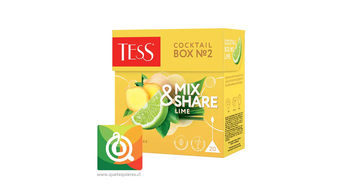 Tess Infusión Lima Mix and Share 20 bolsitas