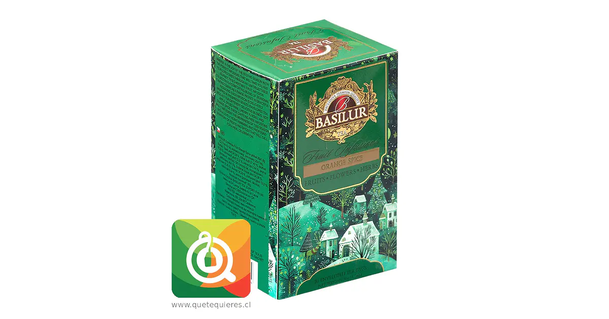 Basilur Infusión Naranja Canela 20 Bolsitas