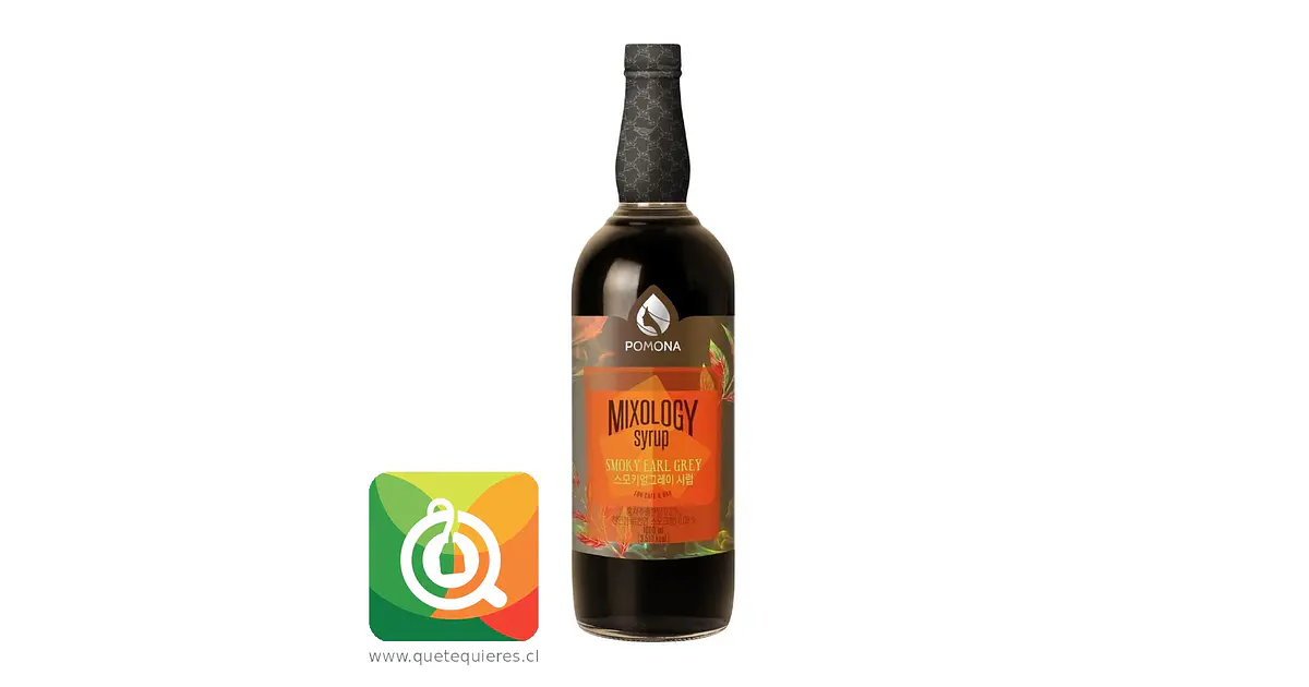 Pomona Syrup Mixología Earl Grey Ahumado 1 Lt