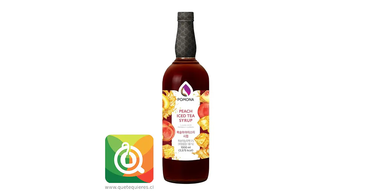 Pomona Syrup Té Helado Durazno 1 Lt