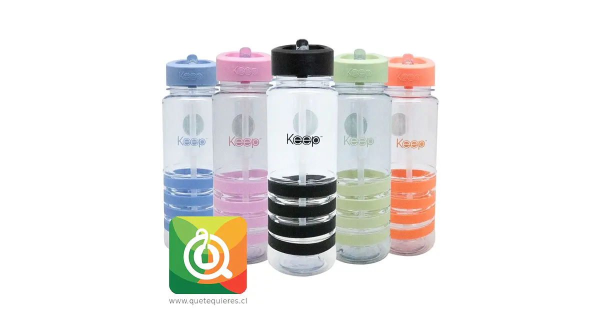 Keep Botellas de Agua con Franjas de 750 ml