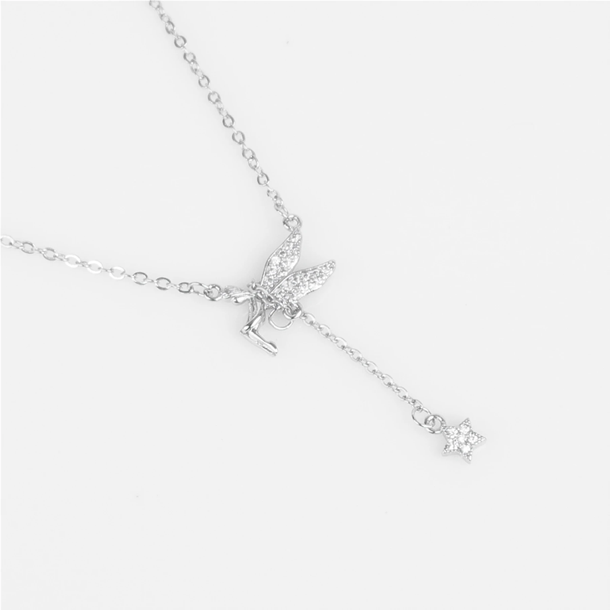 Collar de hada Y estrella con incrustaciones