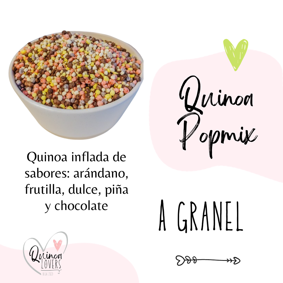 Quinoa pop dulce