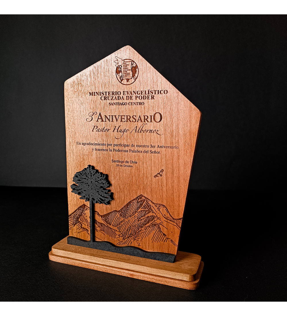 Galvano Personalizado Madera Nativa