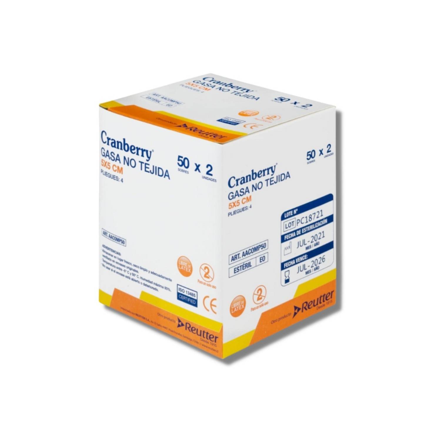 Caja Gasa No Tejida Estéril 5x5cm