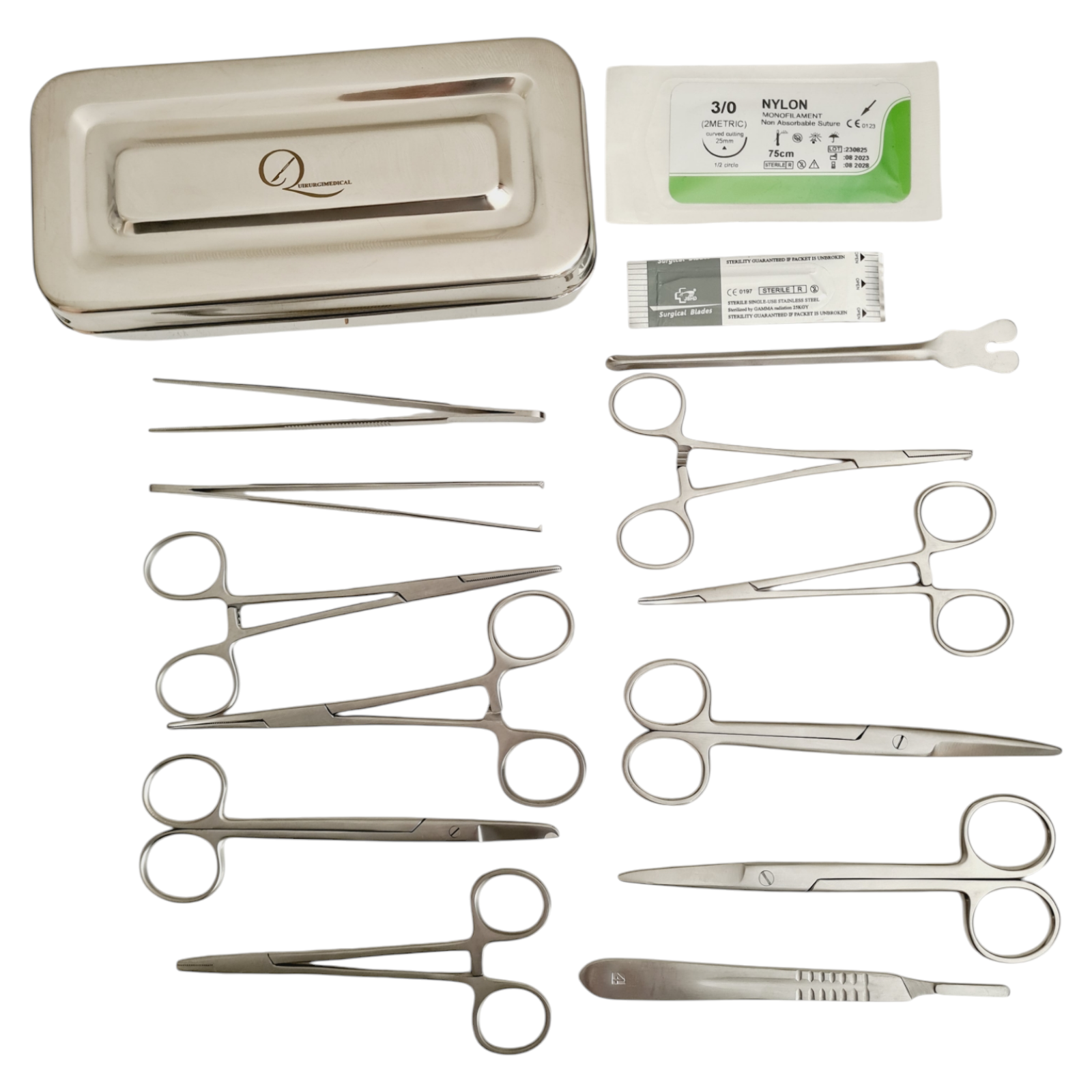 Set de cirugia menor de 15 piezas.