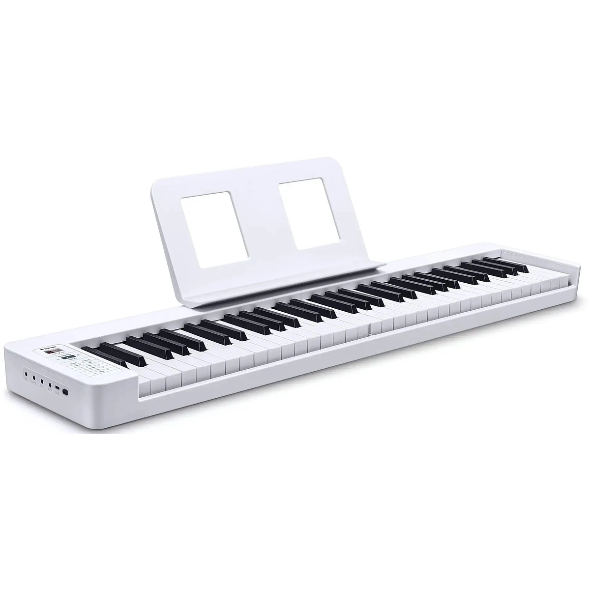 Teclado digital plegable, 61 teclas, bluetooth, midi, recarg
