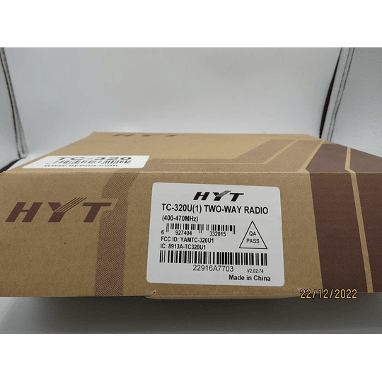 Radio bidireccional Hytera TC-320 Radio TC-320 hytera, portá