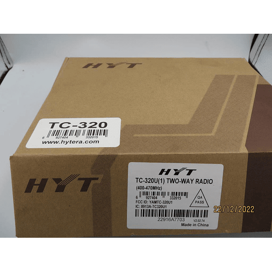 Radio bidireccional Hytera TC-320 Radio TC-320 hytera, portá