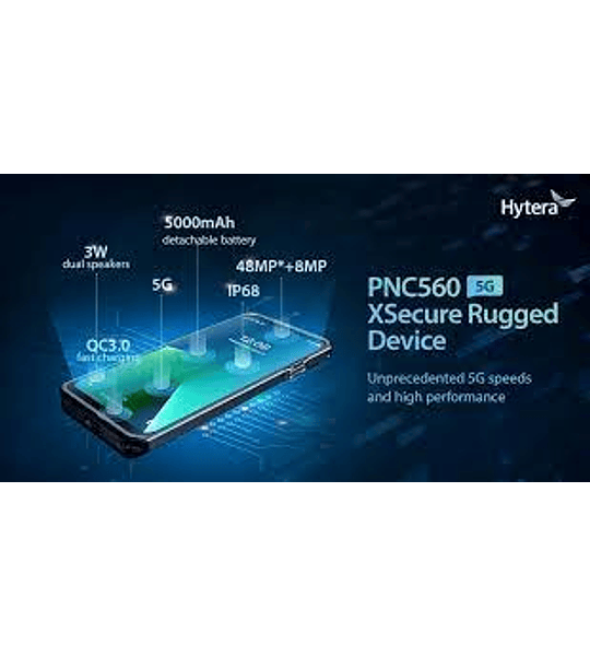 Hytera PNC560 Smartphone y radio PoC Robusta XSecure 5G Conf
