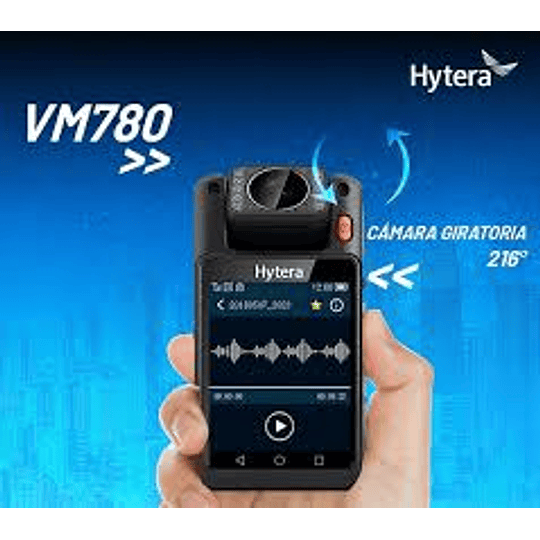 BodyCam y Radio PoC VM780 IMEI GPS Bluetooth Hytera 128 GB 2