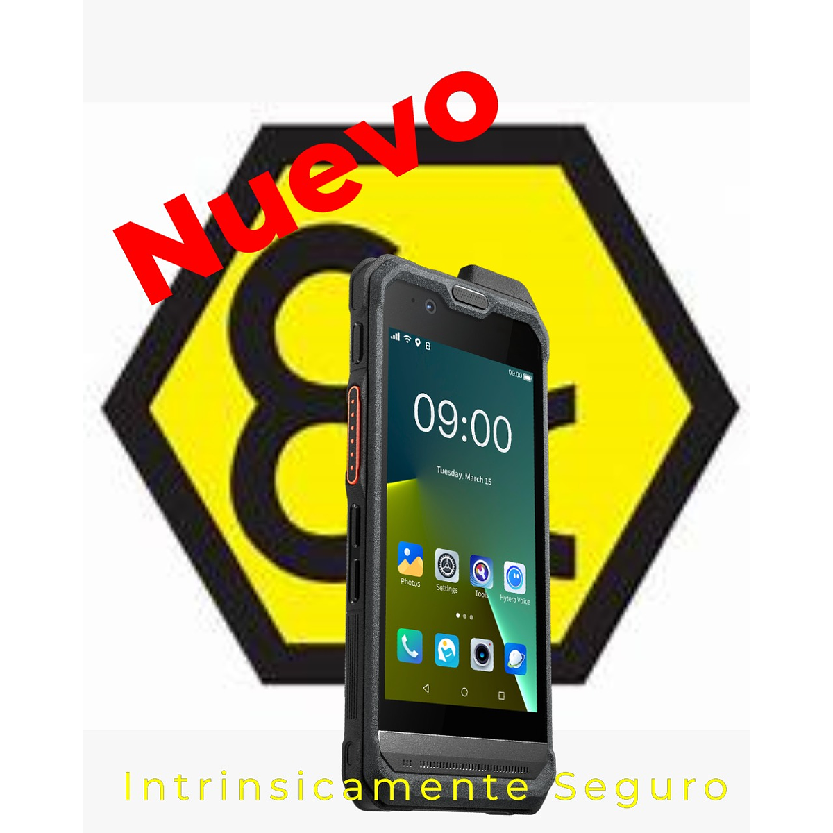 Smartphone Push to talk Intrínsecamente seguro