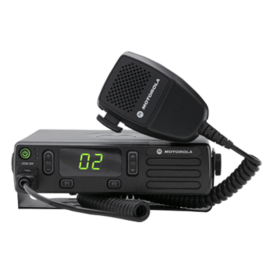 Radio móvil digital Motorola DEM300 original 16 Ch 45 Watts