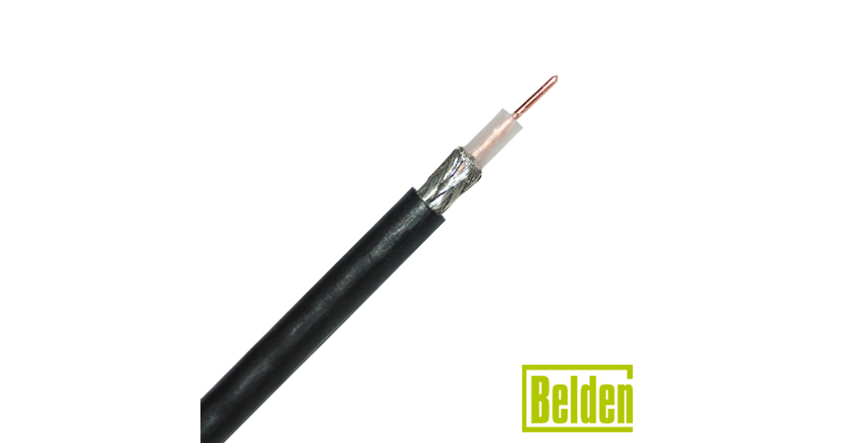 Belden 8240 Cable RG58U con blindaje de malla trenzada de co