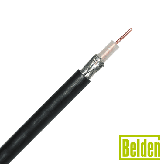 Belden 8240 Cable RG58U con blindaje de malla trenzada de co