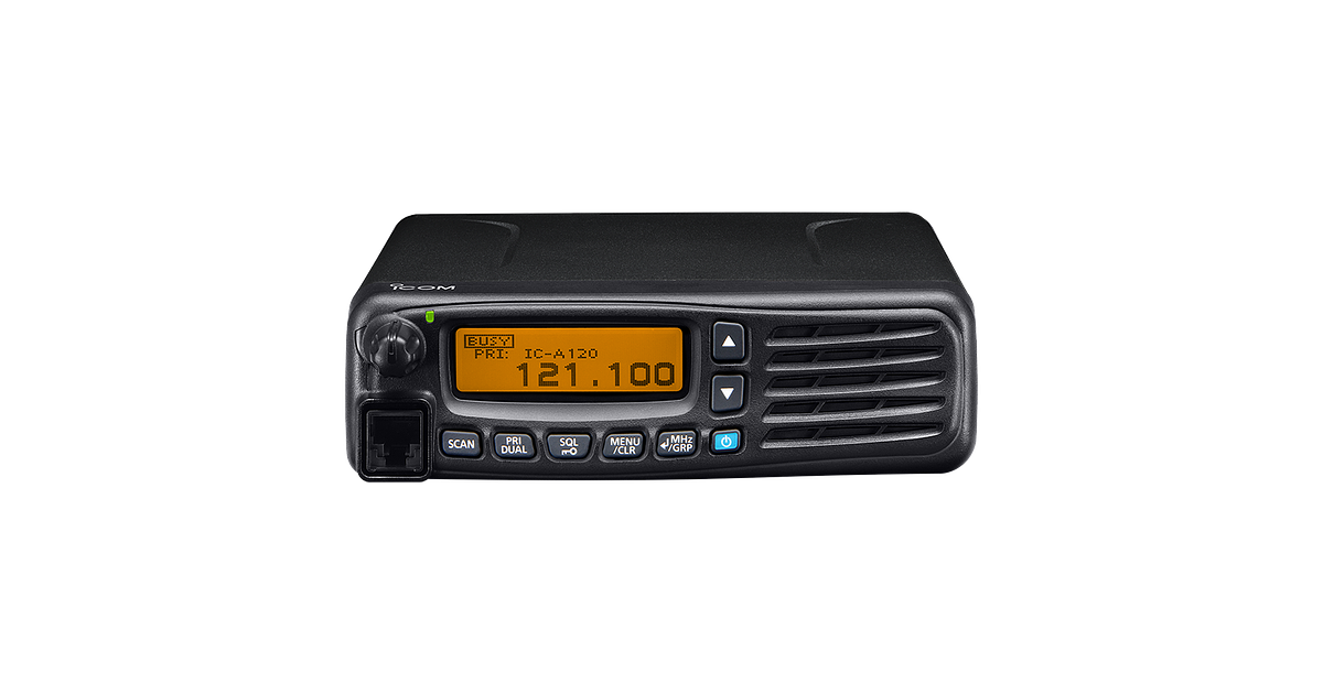 ICOM IC-A120 VHF 118.000-136.992 MHz 200CH 36W Radio móvil a